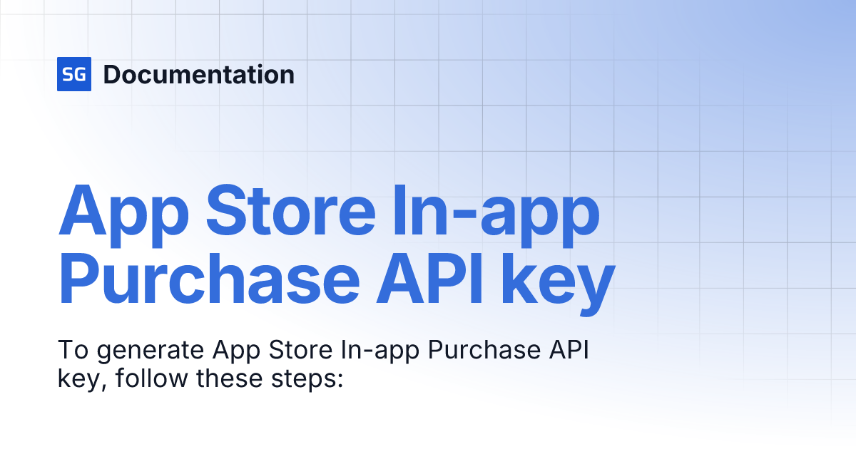 App Store In App Purchase Api Key Documentation 8366